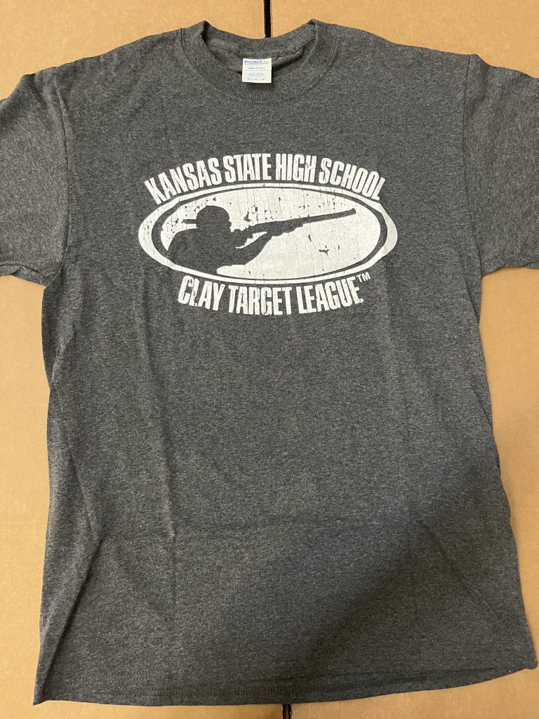 KS State High School Clay Target League Logo - Dark Gray T-Shirt - USA ...