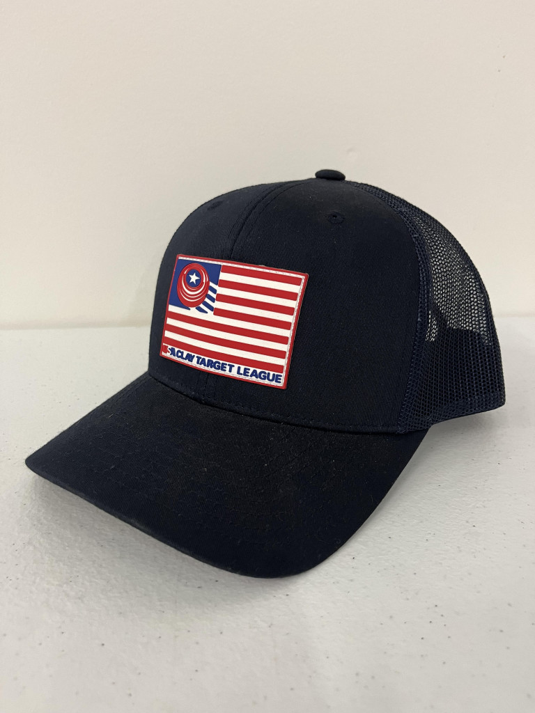 USA Clay Target League Navy Blue w/ Flag Rubber Patch Hat - USA Clay ...