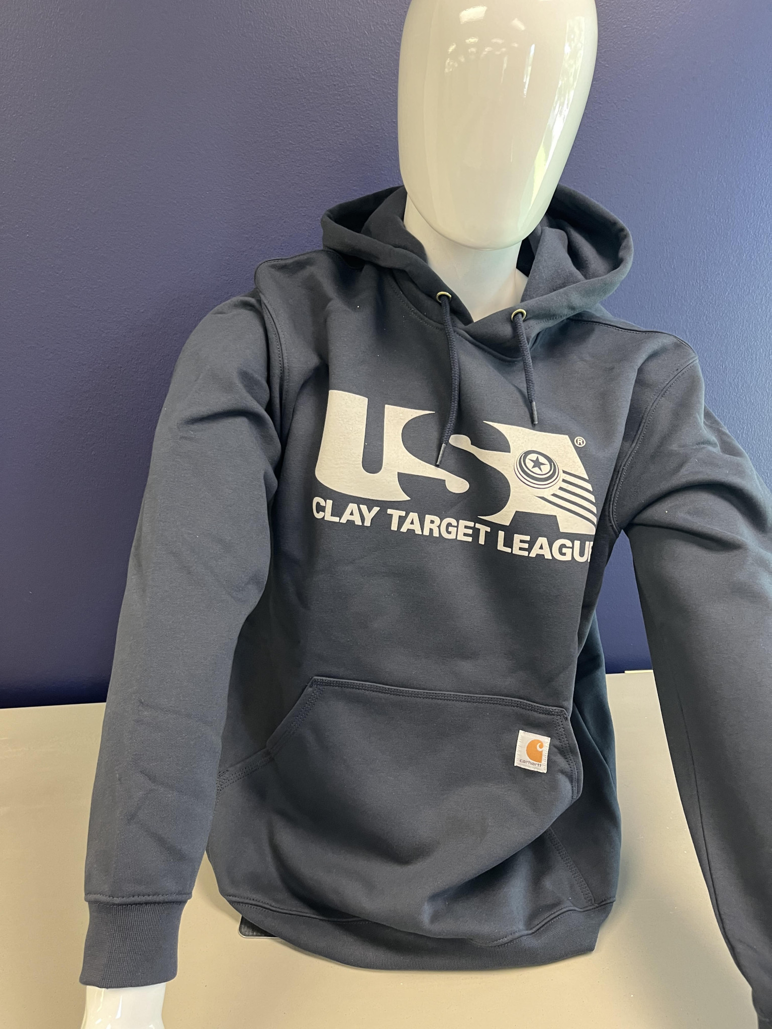 USA Clay Target League CARHART Navy Blue Hoodie - USA Clay Target ...